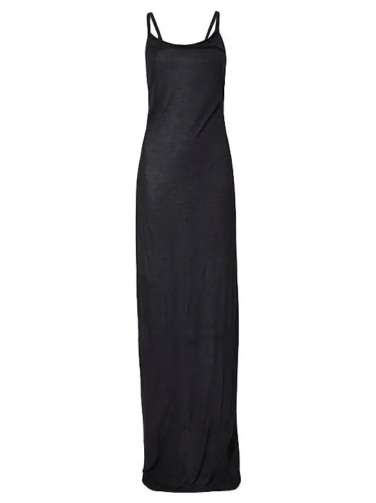 Rick Owens Sleeveless Jersey Maxi Dress - Black