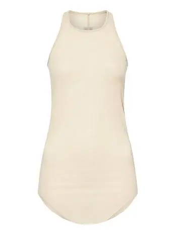 Rick Owens Basic Rib Semi-sheer Knit Top - Sand