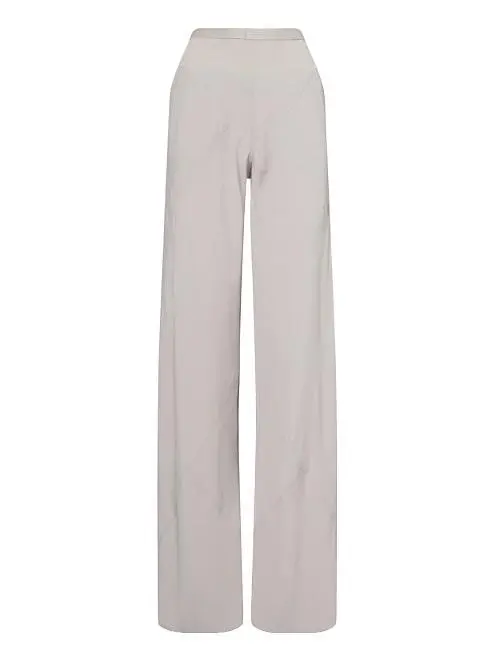 Rick Owens Bias Straight-leg Woven Trousers - Pearl