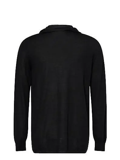 Rick Owens Oversized Cashmere Hoody - Black