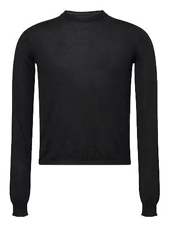 Rick Owens Cropped Cashmere Jumper - Black