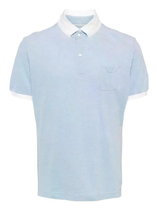 PRIVATE STOCK LABS The Midas Cotton Polo Shirt - Blue