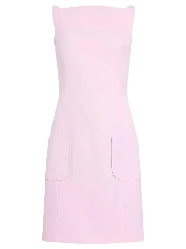 Patou Pocket Strap Mini Dress - Pink