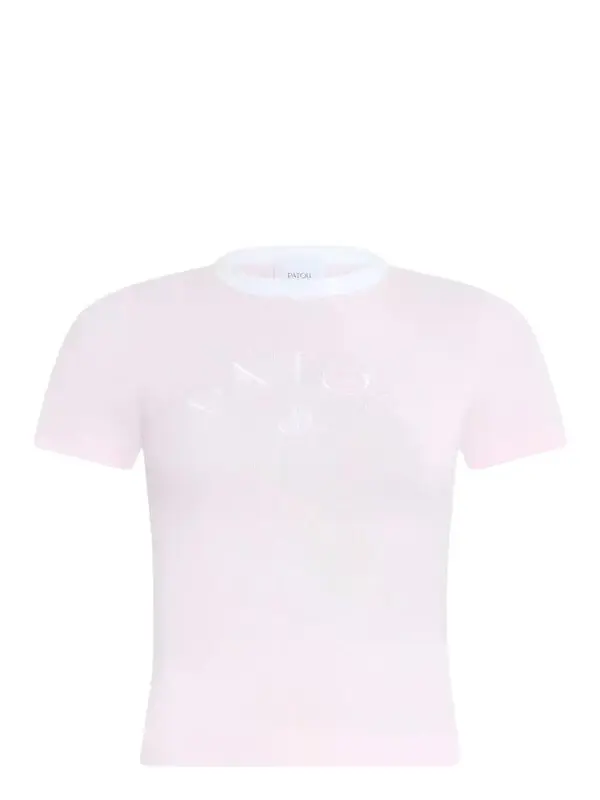 Patou Embroidered Logo T-shirt - Pink