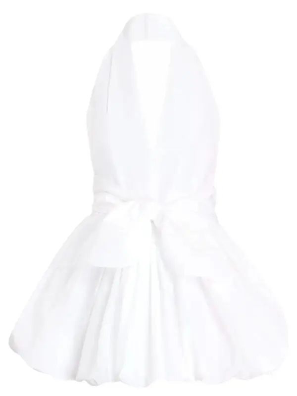 Patou Knot Mini Dress - White