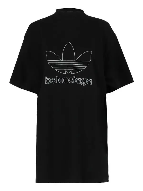Balenciaga Adidas X Oversized T-shirt - Black White