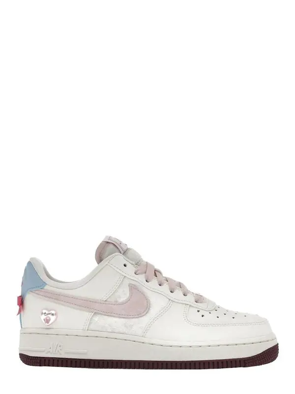 Nike Force 1 Low Valentine's Day Sneakers - Sail/silt Red