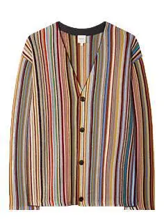 Paul Smith Signature Stripe Merino Wool-blend Cardigan - Multicolour