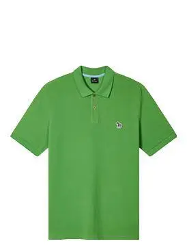 Paul Smith Mid Organic Cotton Zebra Polo Shirt - Green