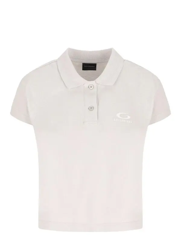 Balenciaga Cotton Polo Shirt - White