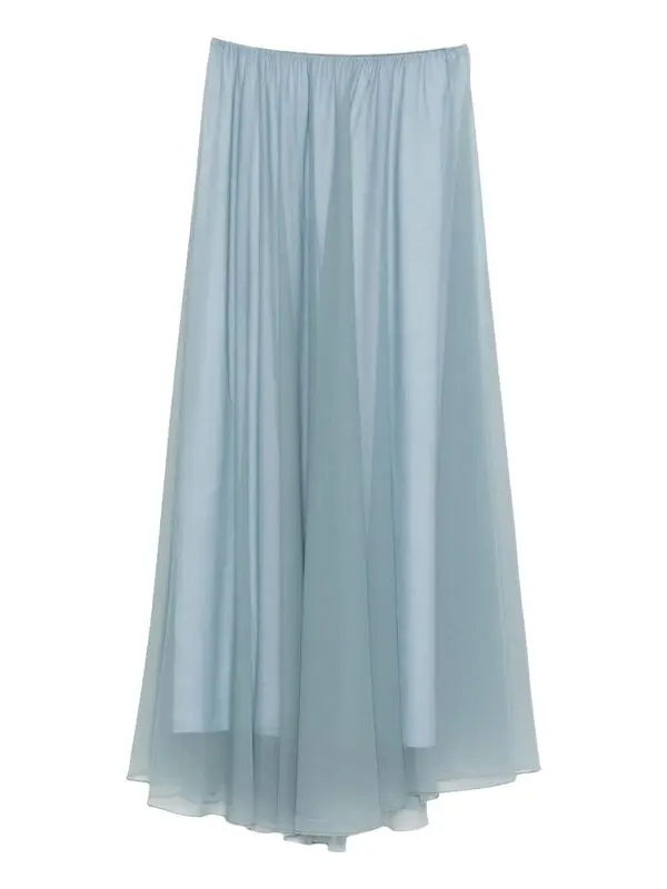 FORTE_FORTE Chiffon Long Skirt - Grey