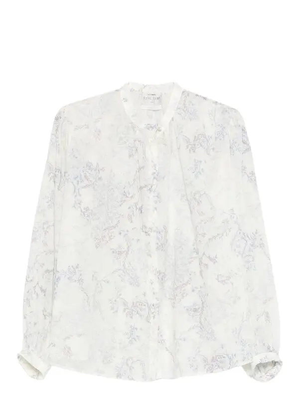 FORTE_FORTE Printed Cotton Shirt - Pink