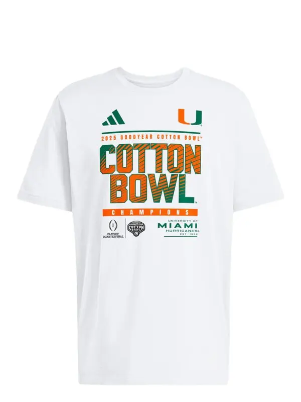 Adidas Miami Hurricanes House Of Blanks T-shirt - White / Ncaa-mia-77a