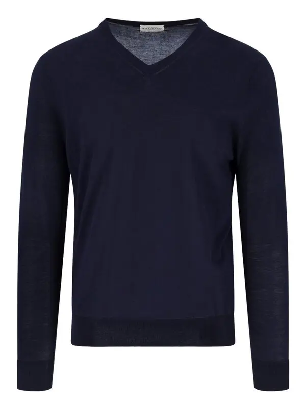 BALLANTYNE Cotton Sweater - Blue