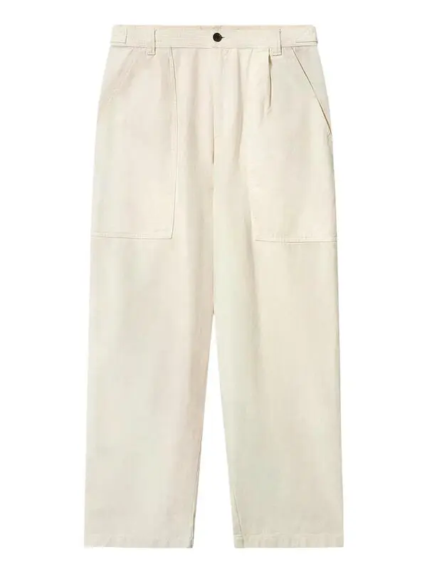 MARANT Ilyan Cotton Trousers - Neutrals