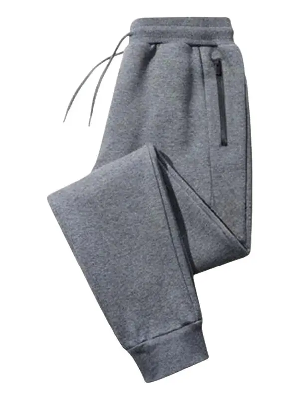 BENBEN Ultra Soft Singe Pack Zipper Pocket Fleece Jogger - Charcoal