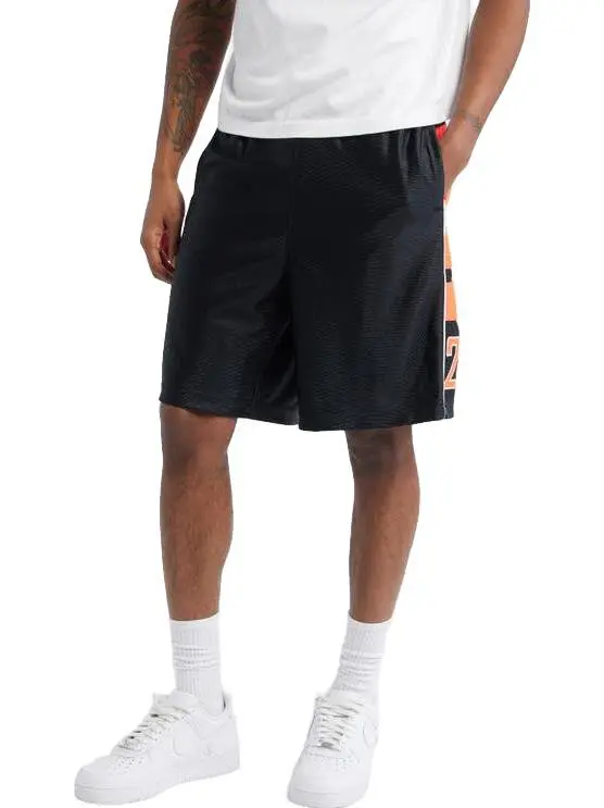 JORDAN Brooklyn Cat Scratch Shorts - Black/infrared
