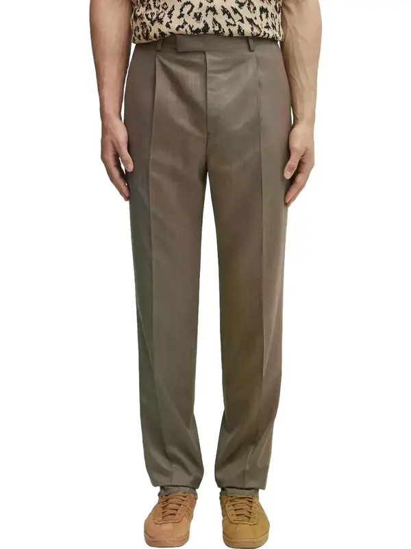 WACKO MARIA Pleated Trousers - Brown