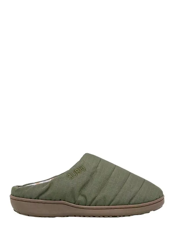 SUBU Quilted Slippers - Green