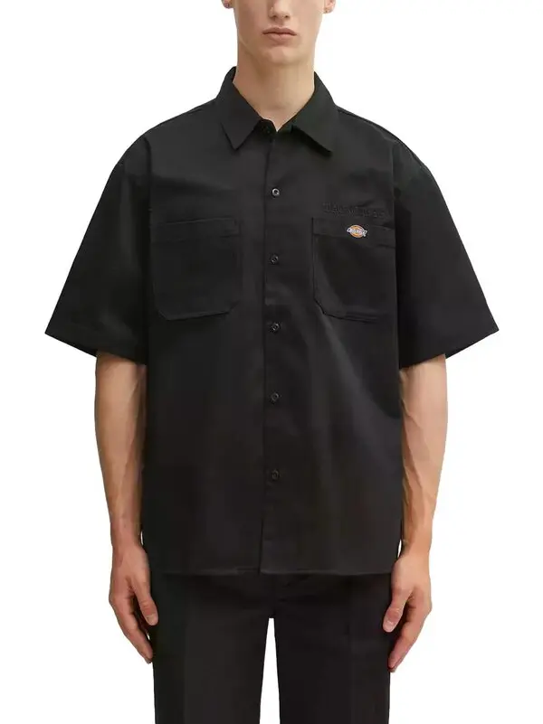 WACKO MARIA Dickies Logo Patch Pocket Shirt - Black
