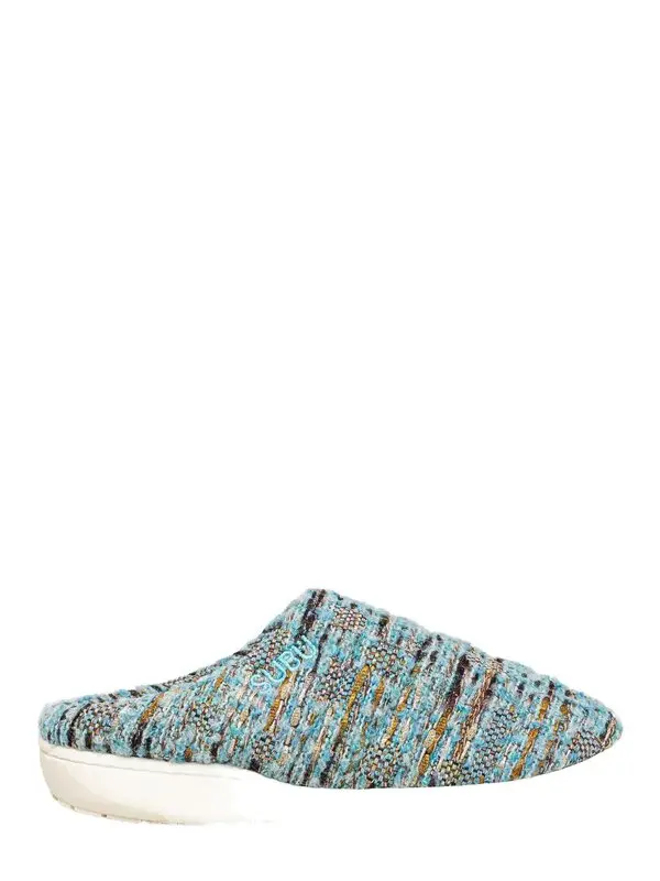 SUBU Textured Slip-on Slippers - Blue