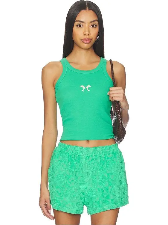 ARAMINTA JAMES Dolphin Tank Top - Tropical Green