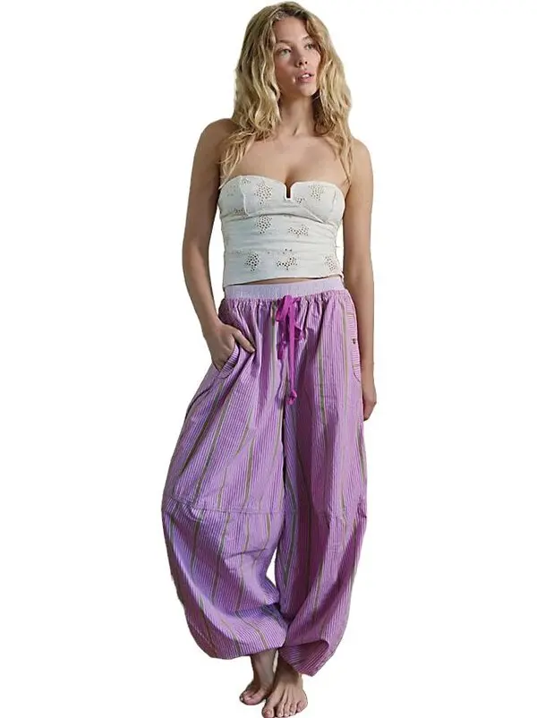 Free People Over The Moon House Pants - Lavender Combo