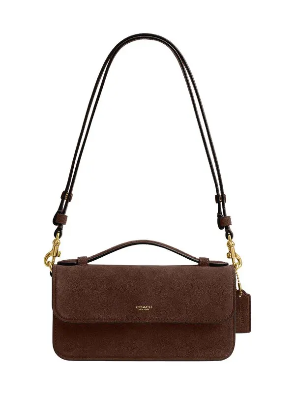 COACH Elora Top Handle Bag - Brass/dark Chocolate