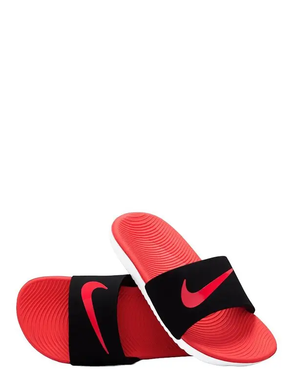 Nike Kawa Slide - Black/white/bright Crimson