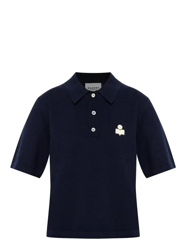MARANT ETOILE Althea Polo - Navy Blue
