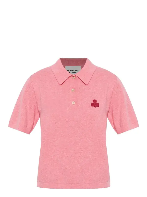 MARANT ETOILE Althea Polo Shirt - Pink