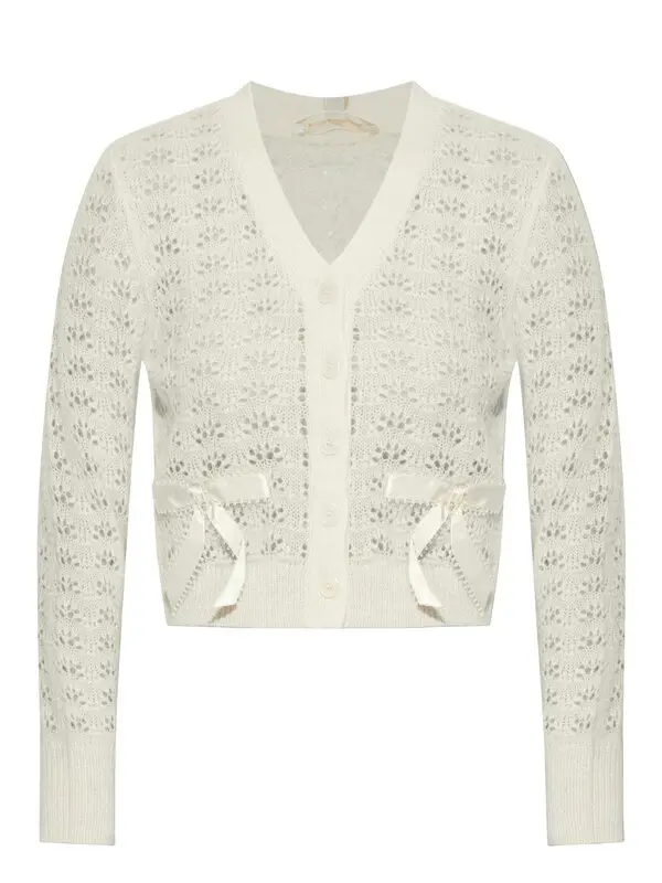 LoveShackFancy Lilly Cardigan - Cream