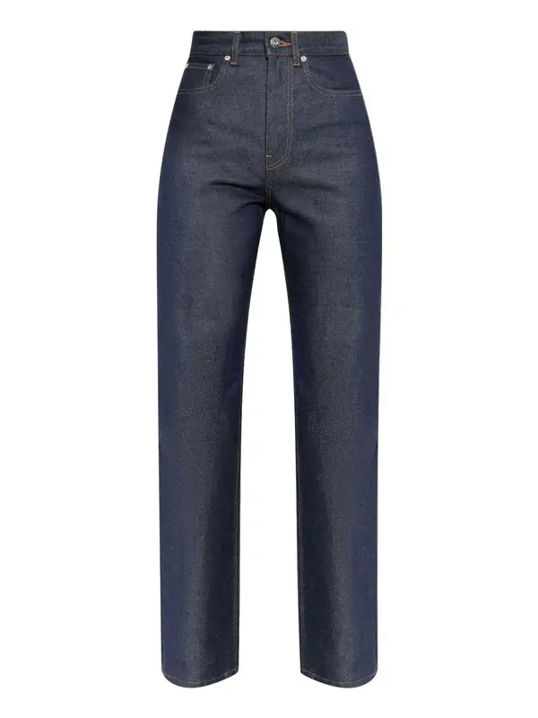 JW Anderson Straight-leg Rigid Denim Jeans - Navy Blue