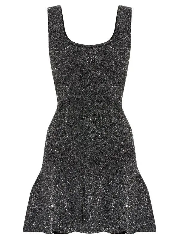 LoveShackFancy Sarajane Mini Dress - Silver
