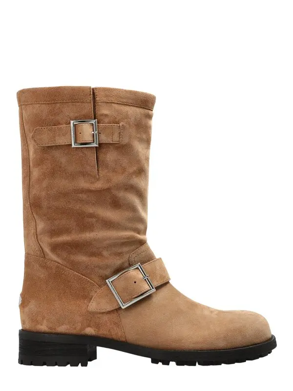 JIMMY CHOO Biker Mid Boots - Brown
