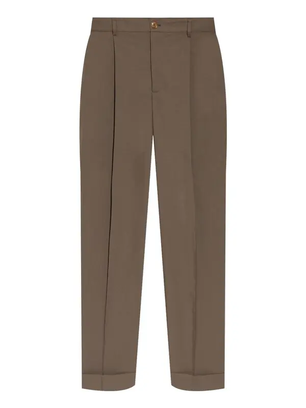 Marni Crease-front Wool Trousers - Green