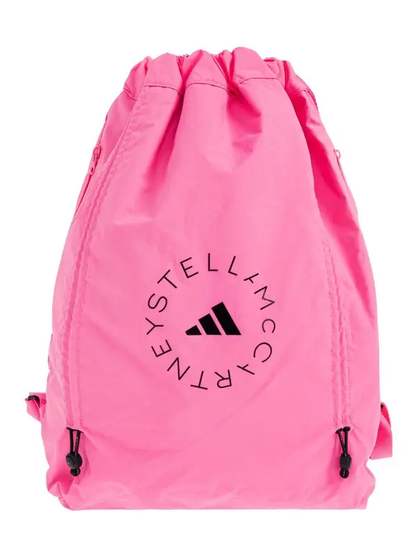 Adidas By Stella McCartney Printed Logo Backpack - Neon