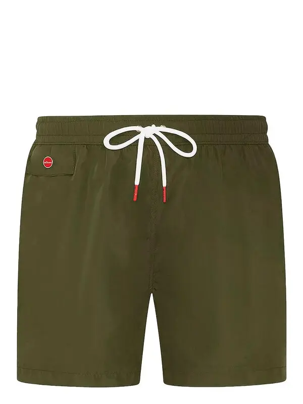 Kiton Nylon Swim Trunks - Green