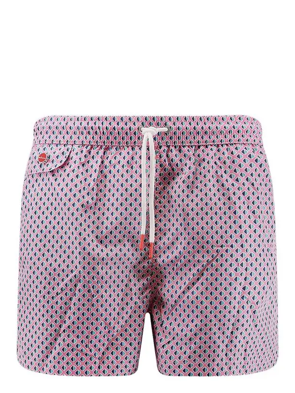 Kiton Nylon Swim Trunks - Pink