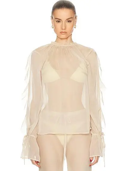 SHANI SHEMER Jeanie Top - Macadamia