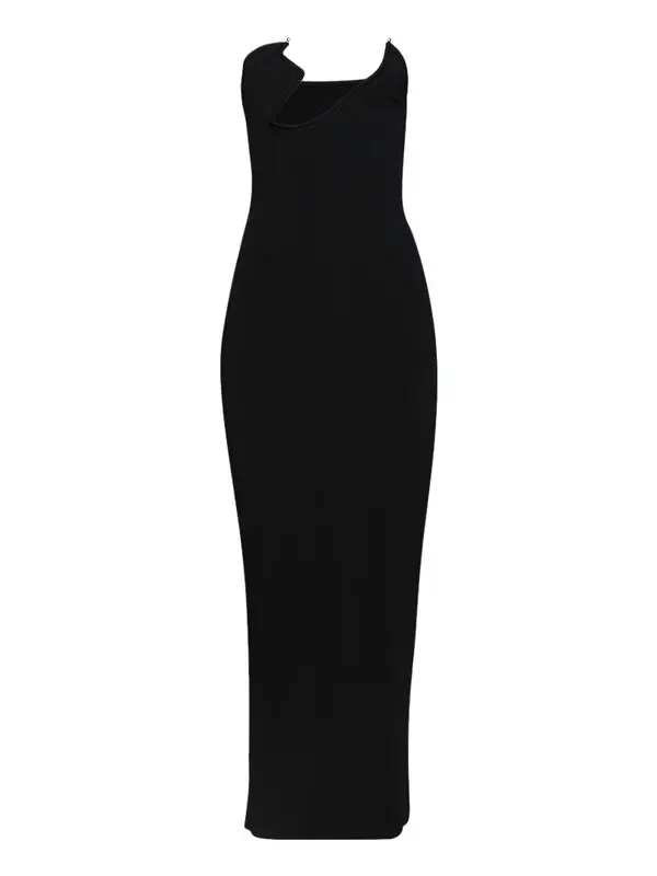 Christopher Esber Odessa Arced Column Knit Dress - Black