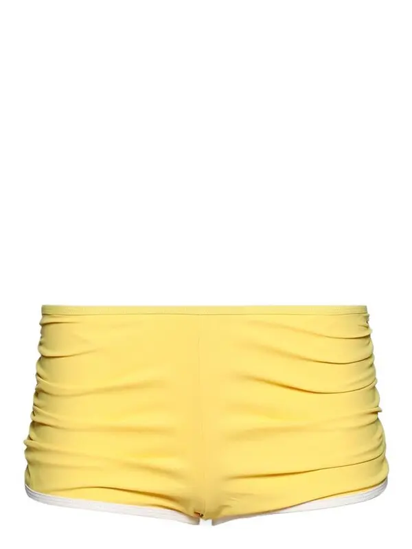 Christopher Esber Oasis Ruched Swim Boyshort - Yellow
