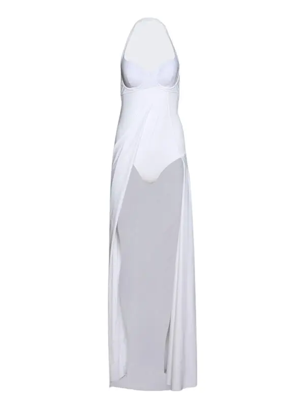 Balenciaga Swimsuit Maxi Dress - White