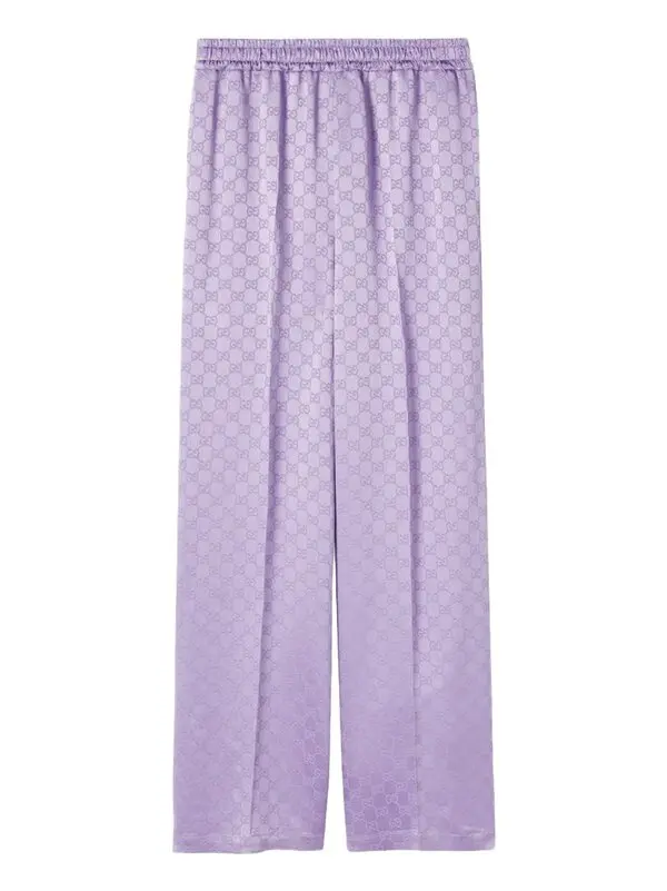 Gucci Mix Jacquard Gg Pant - Lilac