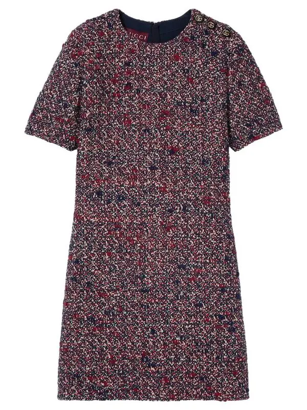 Gucci Wool Boucle Mini Dress - Multi