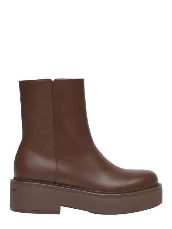 GIANVITO ROSSI Hiro Bootie - Brown - Calf