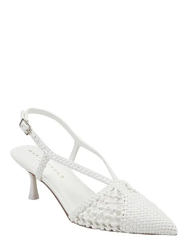 MARC FISHER LTD. Reagan Slingback Pumps - White