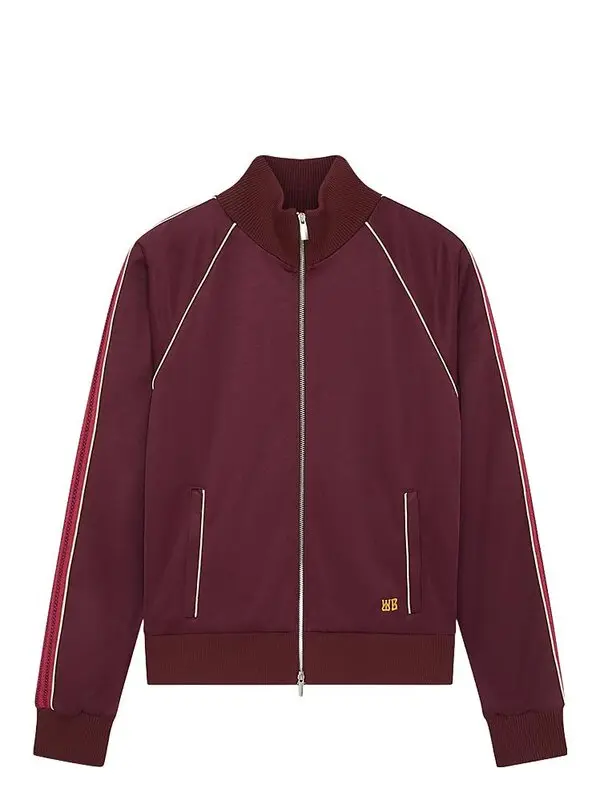 WALES BONNER Essence Track Jacket - Burgundy