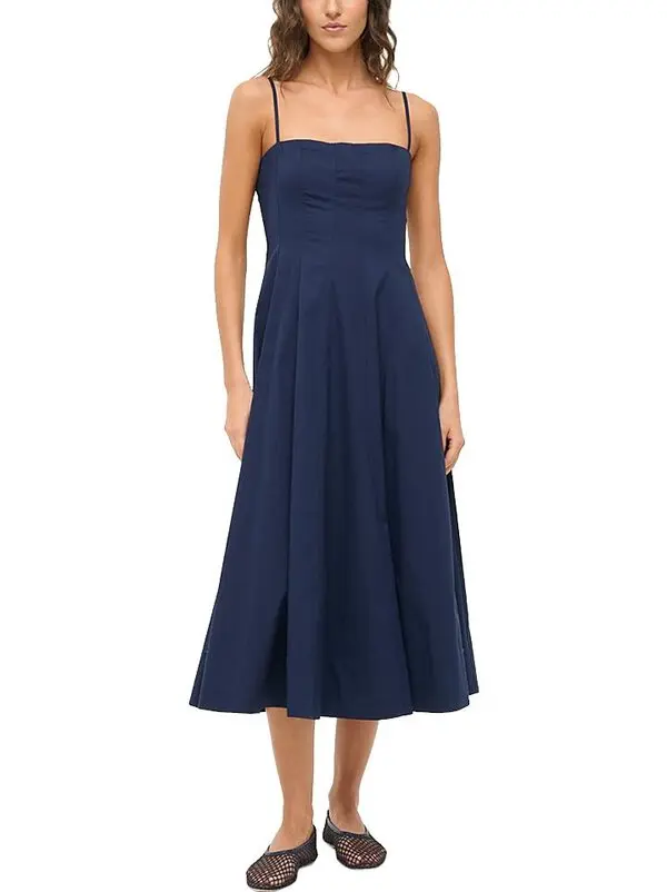 Staud Wylie Midi Dress - Navy