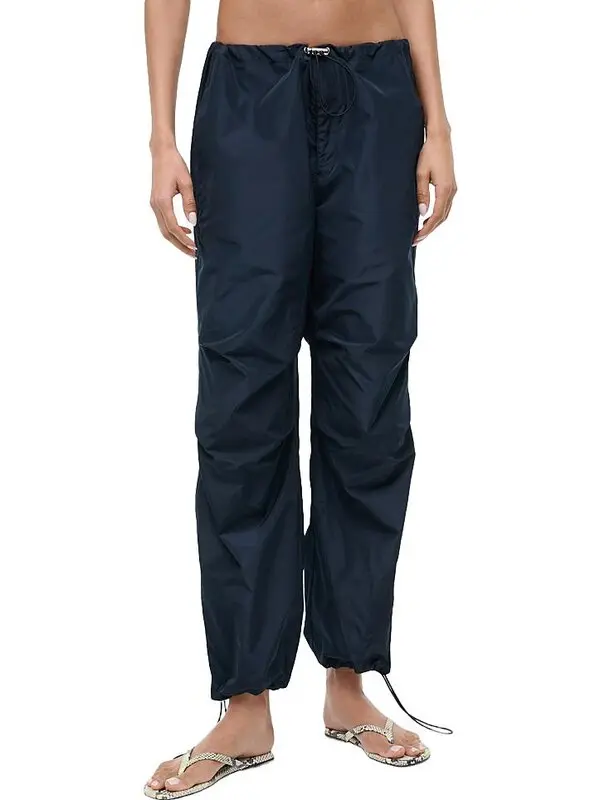Staud Dash Silk Blend Pants - Black